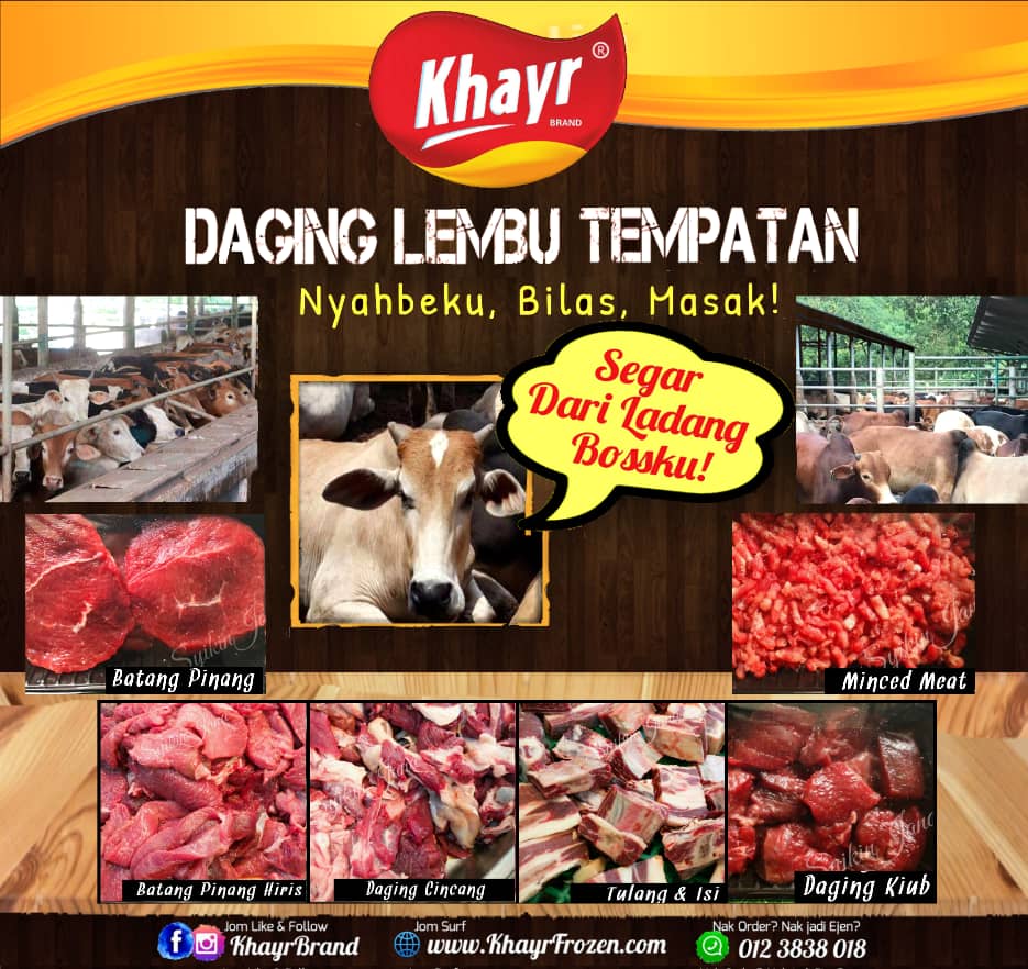 🐄 DAGING LEMBU TEMPATAN – Khayr-Brand | House of Halal Frozen Food