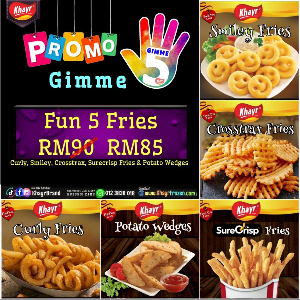 ღ Gimme Fun 5 Fries – Khayr-Brand | House of Halal Frozen Food